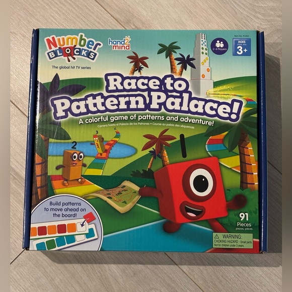 Number Blocks | Toys | Number Blocks Race To Pattern Palace Board Game ...